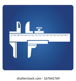 Caliper Symbol Engineering Measurement Vernier Caliper Stock Vector ...