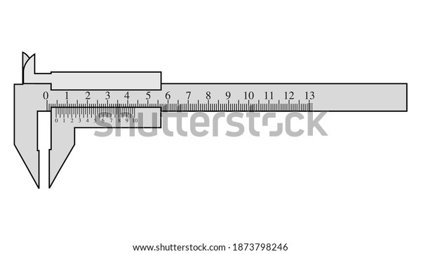 Calipers Vector Illustration Isolated On White 库存矢量图（免版税）1873798246 ...