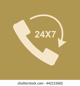 720 24x7 icon Stock Illustrations, Images & Vectors | Shutterstock