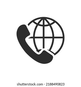 Call All Over World Phone World Stock Vector (Royalty Free) 2188490823 ...