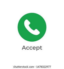 Call Answer Icon Call Telephone Icon Stock Vector (Royalty Free ...