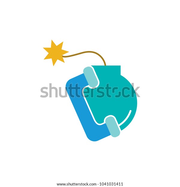 Call Bomb Logo Icon Design Stock Vector (Royalty Free) 1041031411 ...