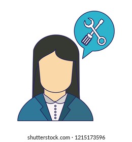 Call Center Avatar Blue Lines: vector de stock (libre de regalías ...
