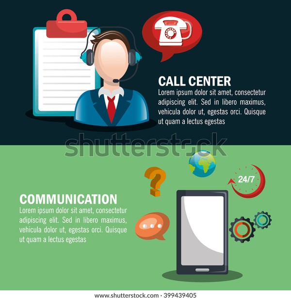 Call Center Design Stock Vector (Royalty Free) 399439405 | Shutterstock