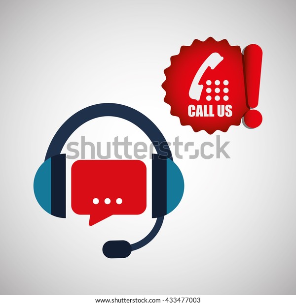 Call Center Design Customer Service Icon: vector de stock (libre de ...