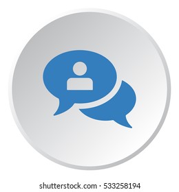 Call Center Icon Flat Design Style Stock Vector (Royalty Free ...