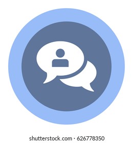 Call Center Icon Flat Design Style Stock Vector (Royalty Free ...