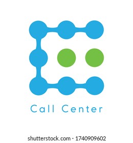 Call Center Logo Communication Support Logo Stock Vector (Royalty Free ...