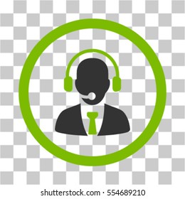 Call Center Manager Icon Vector Illustration Stock Vector (Royalty Free ...