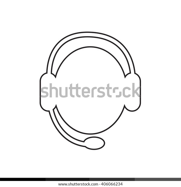 Call Center Operator Icon Illustration Design Stock Vector (Royalty ...