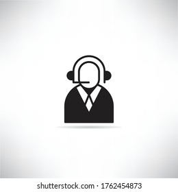Call Center Service Icon Vector Illustration Stock Vector (Royalty Free ...