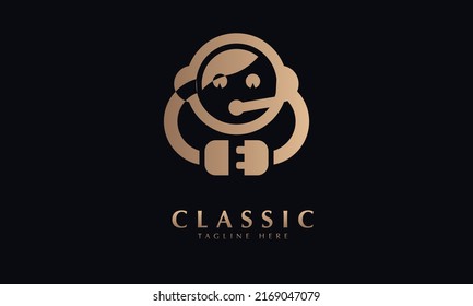 Call Center Shape Icon Silhouette Design Stock Vector (Royalty Free ...