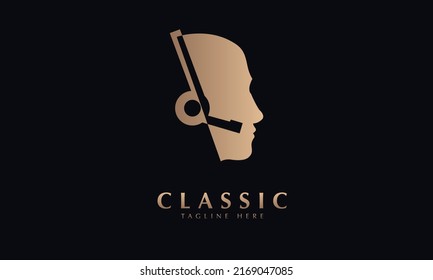 Call Center Shape Icon Silhouette Design Stock Vector (Royalty Free ...