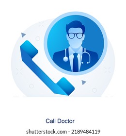 Call Doctor Doctor Icon Concept Stock Vector (Royalty Free) 2189484119 ...