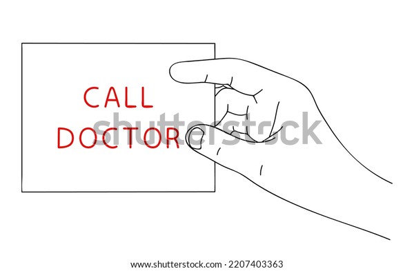 Call Doctor Reminder Call Doctor Editable Stock Vector (Royalty Free ...