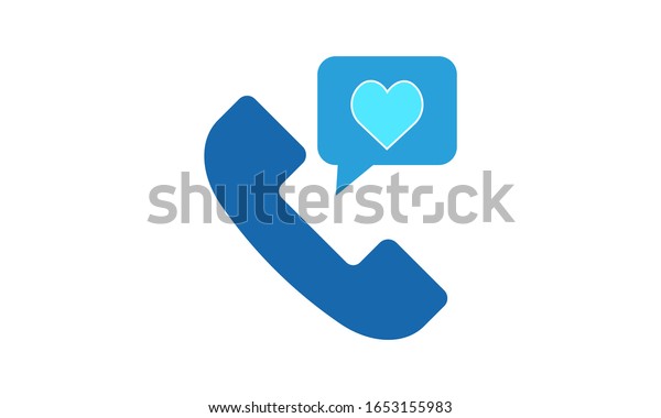 Call Feedback Icon Flat Style Graphical Stock Vector (Royalty Free ...