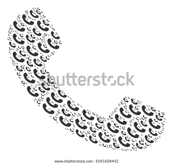 Call Figure Constructed Combination Call Design Stock Vector (Royalty ...