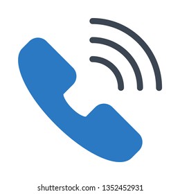 Phone Call Icon Vector Isolated On Stock Vector (Royalty Free ...