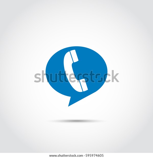Call Icon Apps Logo Template Vector Stock Vector (Royalty Free) 595974605