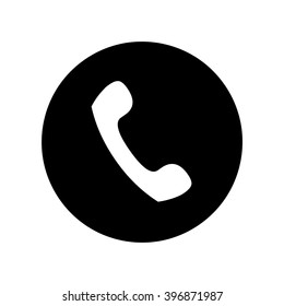 Vektor Stok Call Icon Circle Vector Illustration (Tanpa Royalti ...