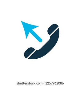 Call Icon Colored Symbol Premium Quality Stock Vector (Royalty Free ...