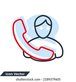 Call Icon Logo Vector Illustration Call Stock Vector (Royalty Free ...