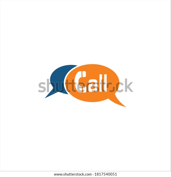 Call Logo Design Icon Silhouette Vector Stock Vector (Royalty Free ...