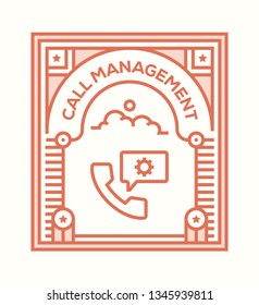Call Management Icon Concept Stock Vector (Royalty Free) 1345939811 ...