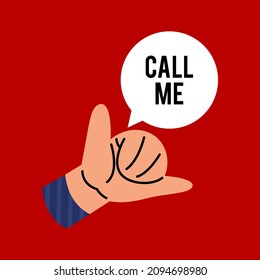 903 Call me hand icon Images, Stock Photos & Vectors | Shutterstock