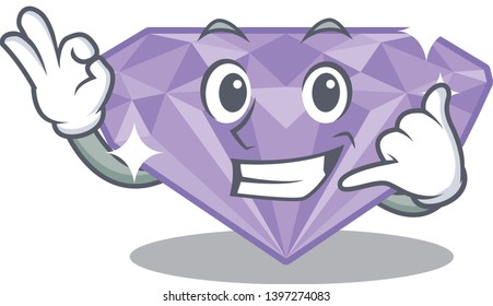 Call Me Violet Diamond Cartoon Box Stock Vector (Royalty Free ...