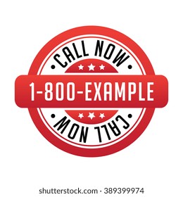 Call Now Red Vector Label Stock Vector (Royalty Free) 389399974 ...