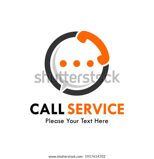 Call service logo template illustration