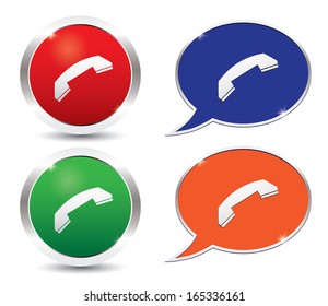 Call Us Icons Stock Vector (Royalty Free) 165336161 | Shutterstock