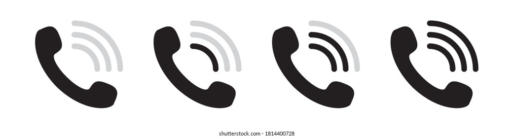 Call Vector Icons Collection Simple Design Stock Vector (Royalty Free ...