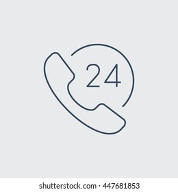 Call Vector Line Icon Eps10 Stock Vector (Royalty Free) 447681853 ...