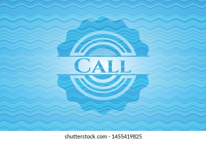 Call Water Concept Badge Background Vector Stock Vector (Royalty Free ...