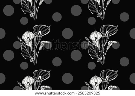Calla Lily Drawing Pattern | Free download on ClipArtMag