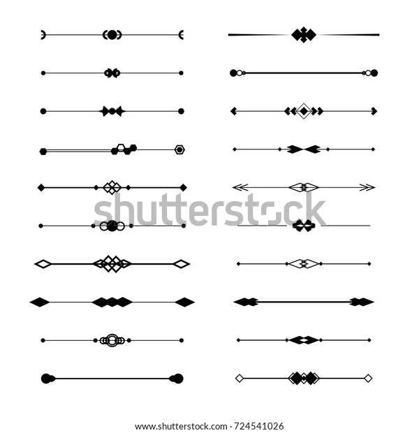 Calligraphic Border Divider Frame Design Element Stock Vector (Royalty ...