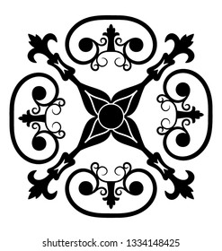 Calligraphic Element Known Embroidery Design Stock Vector (Royalty Free ...