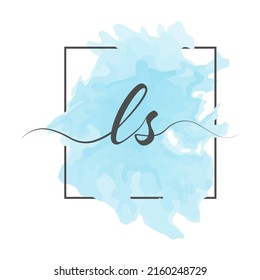 Calligraphic Lowercase Letters L S Written Stock Vector (Royalty Free ...