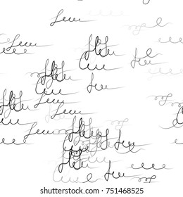 Handwritten Signs Letters Sketch Abstract Calligraphy Stock Vector ...