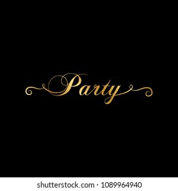 Calligraphy Gold Script Word Baby Stock Vector (Royalty Free ...