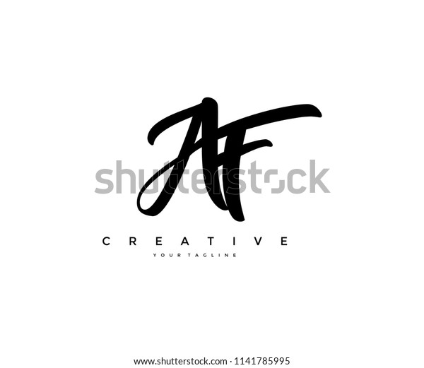 「Calligraphy Lettering Af Leter Linked Desig」のベクター画像素材（ロイヤリティフリー ...