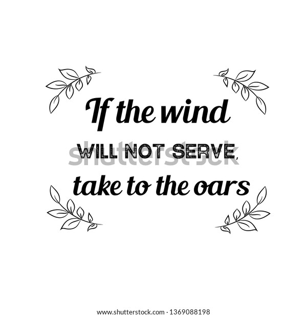 Calligraphy Saying Print Vector Quote Wind Stock Vector (Royalty Free ...