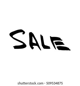 Calligraphy Vector Sale Hand Made Doodle Stock Vector (Royalty Free ...