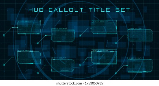 Callout Titles Hud Style Set Futuristic Stock Vector (Royalty Free ... Callout Titles Hud Style Set Futuristic Stock Vector (Royalty Free ...