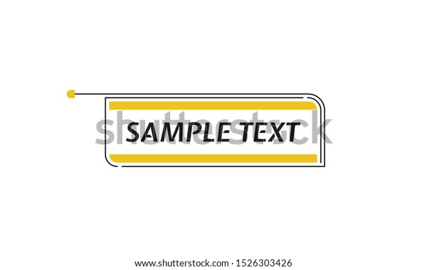 Callouts Titles Hud Style Layout Element Stock Vector (Royalty Free ...