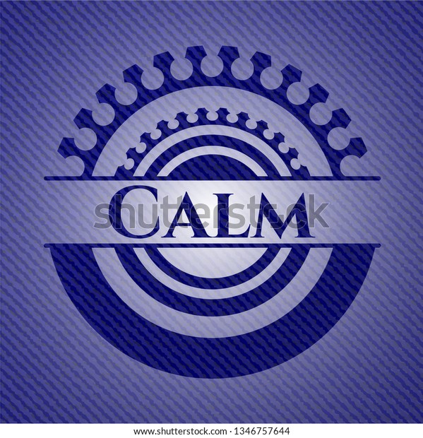 Calm Emblem Denim High Quality Background Stock Vector (Royalty Free ...