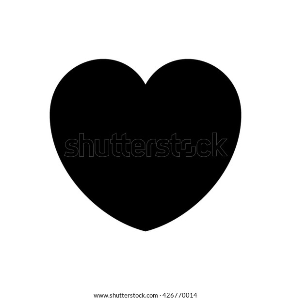 Calm Heart Icon Heart Icon Vector Stock Vector (Royalty Free) 426770014 ...