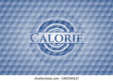 Calorie Blue Emblem Geometric Background Vector Stock Vector (Royalty ...